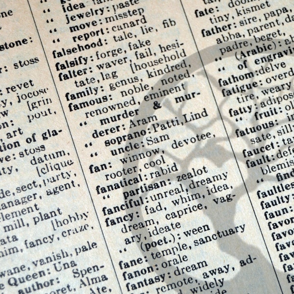 Dictionary Page - Etsy