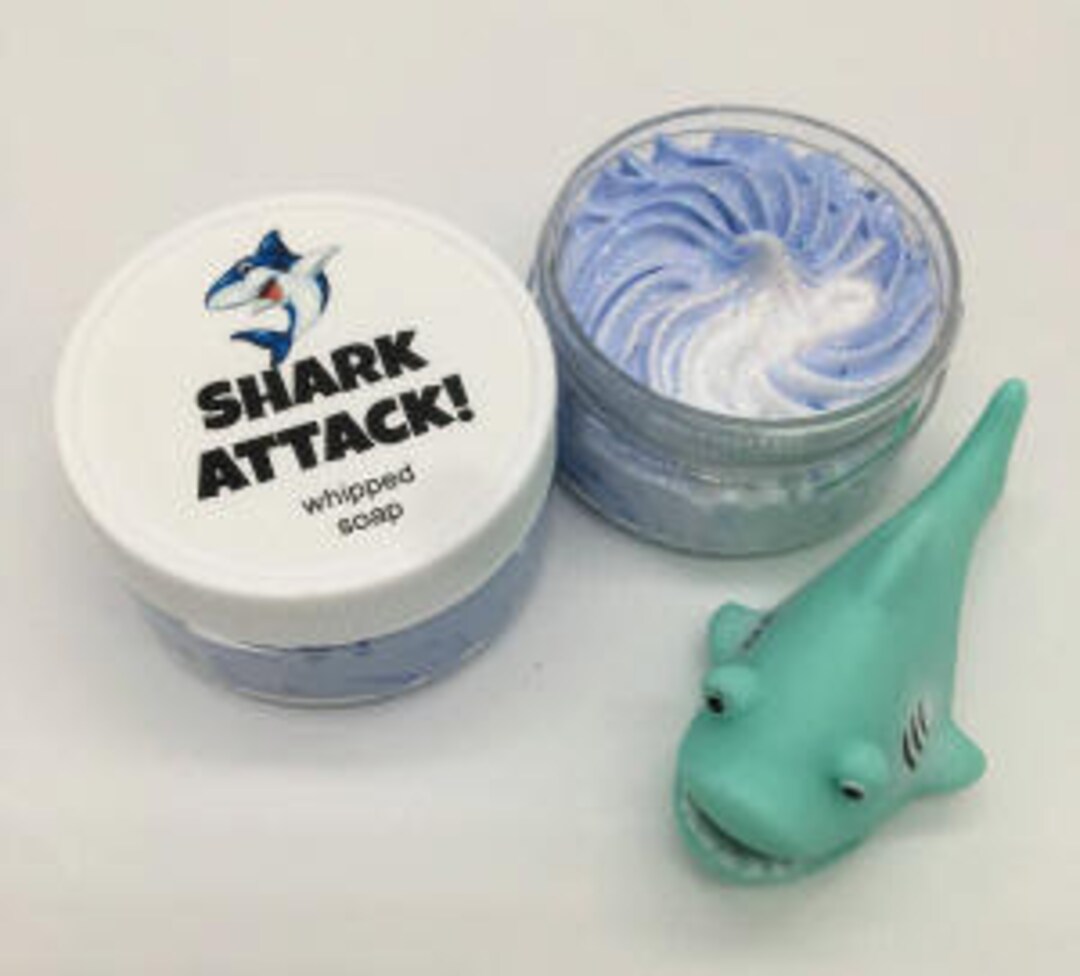 Shark Attack Whipped Soap/shark Soap/whipped Soap/kids Soap/gift for ...