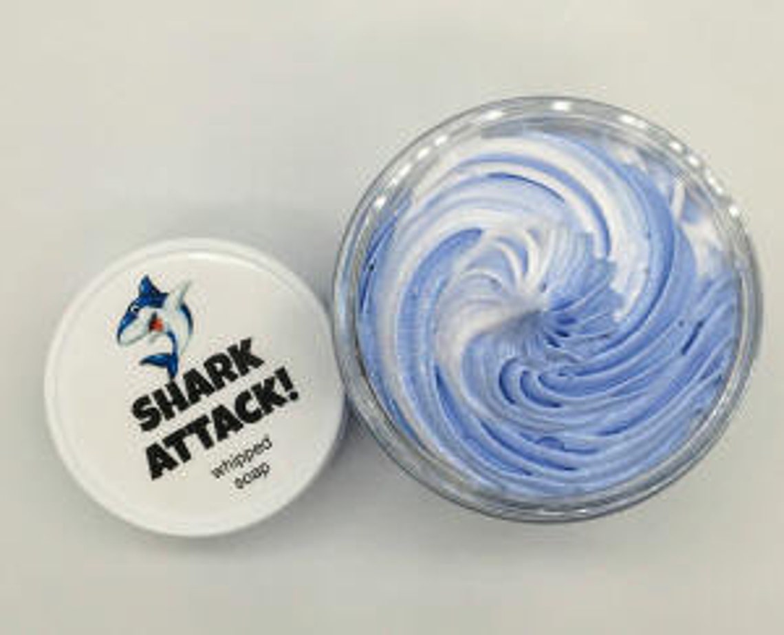Shark Attack Whipped Soap/shark Soap/whipped Soap/kids Soap/gift for ...
