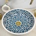 Custom Made Natural Blue Modern Flower Bathroom Vessel Washbasin ...