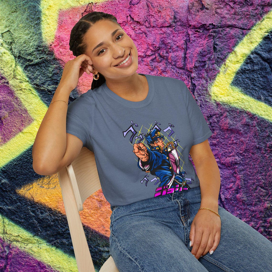 Jotaro Kujo jojos Bizzare Adventure, Jojo Shirt Merch, Anime Shirt ...
