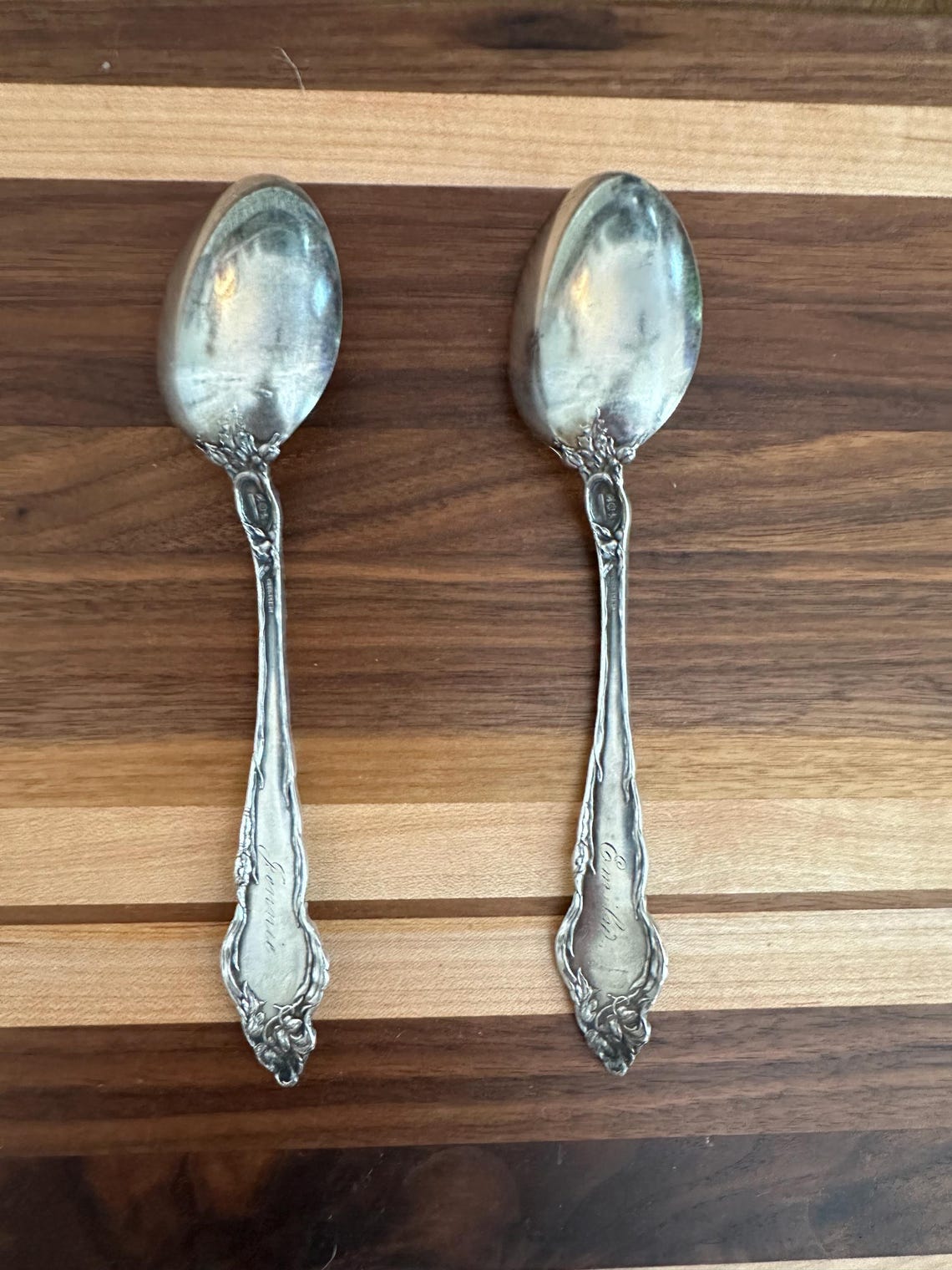 Remarkably Rare Antique Reed & Barton Les 6 Fleur Sterling Silver Oval ...