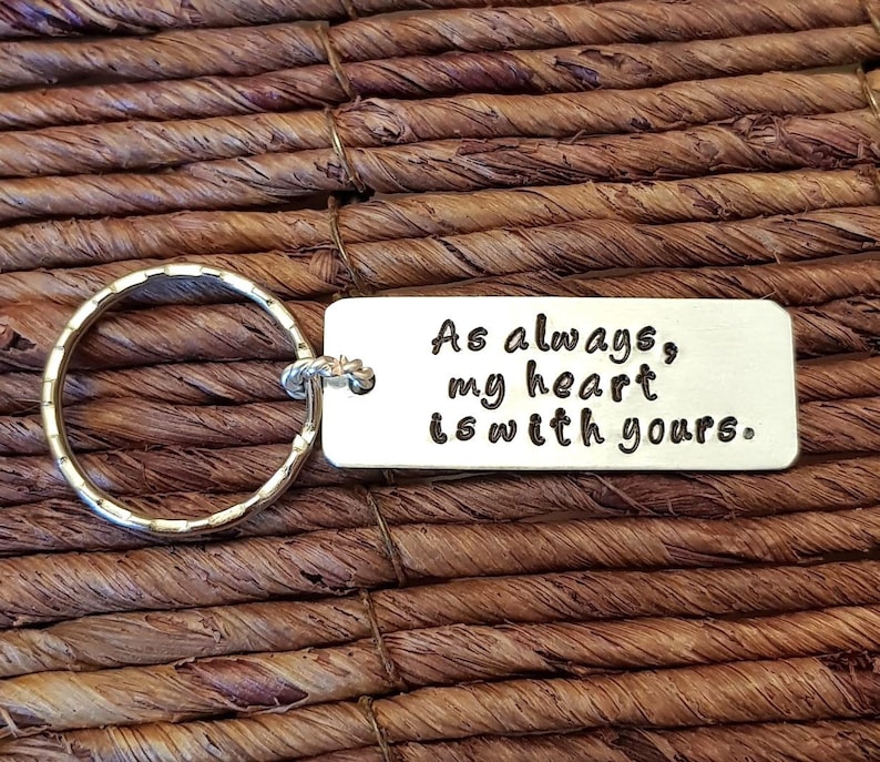 Personalized Keychain Love Message Key Ring Boyfriend Gift - Etsy