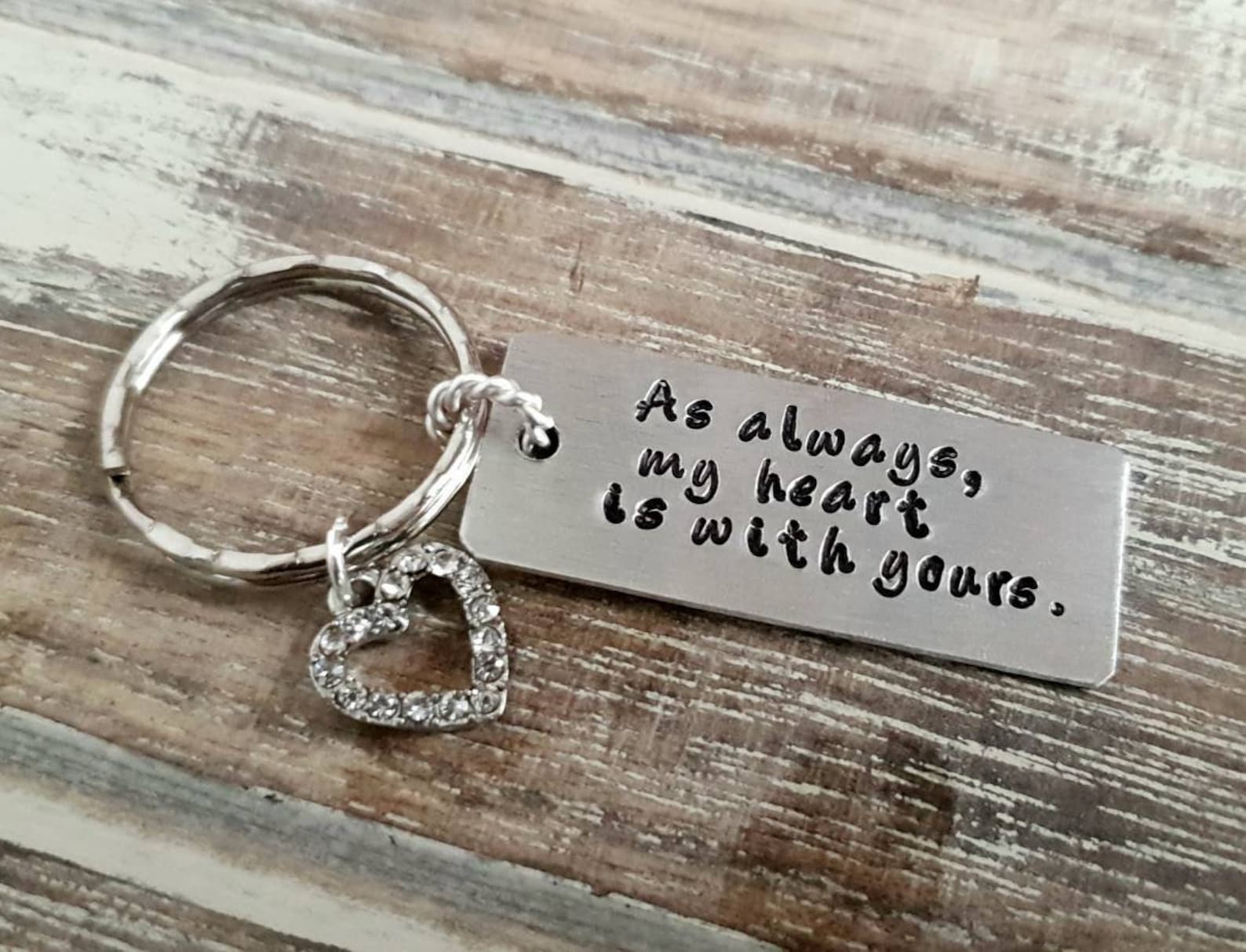 Personalized Keychain Love Message Key Ring Boyfriend Gift - Etsy