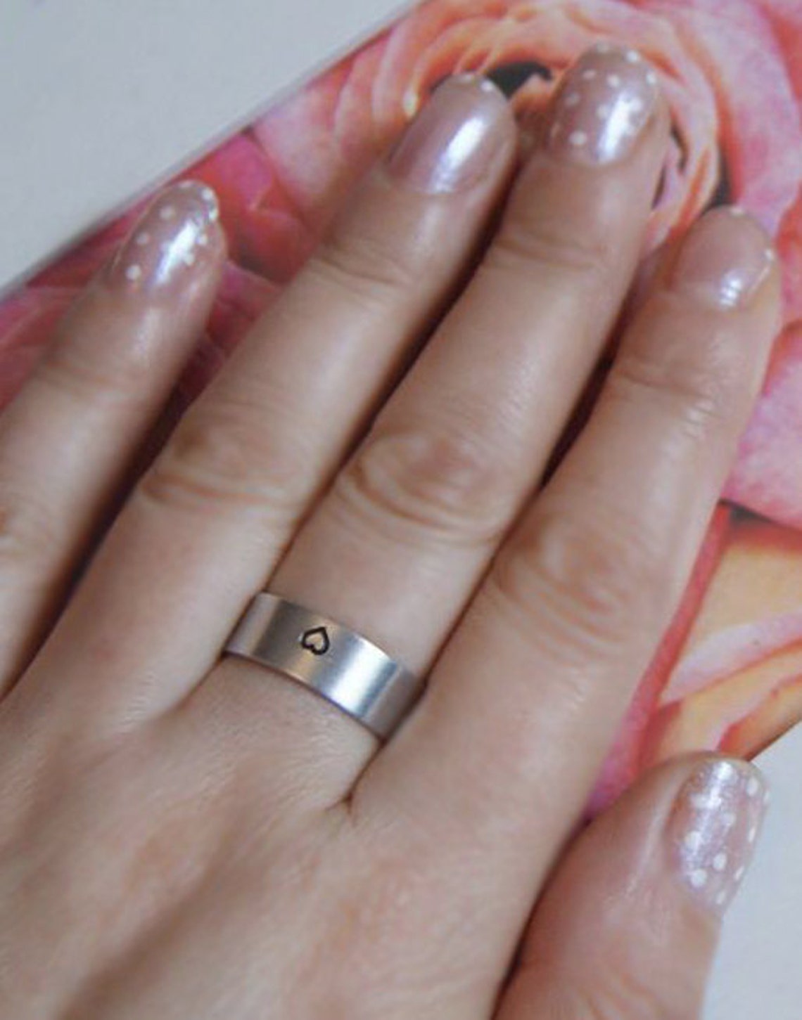 Couple Ring Cuff Ring Engraved Ring Monogram Aluminum - Etsy