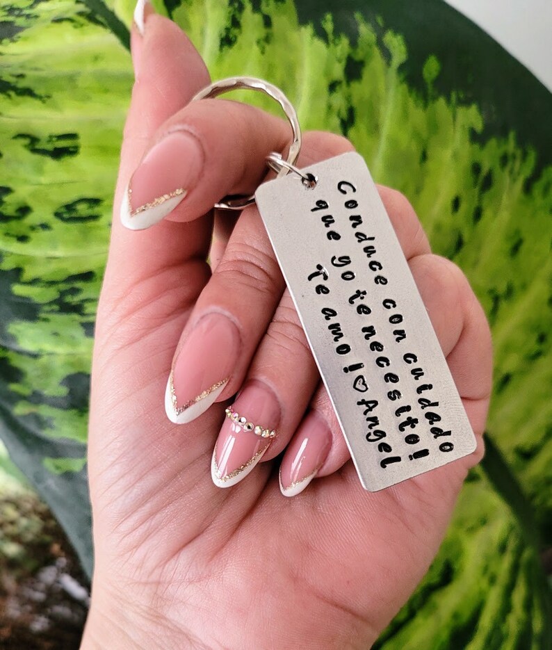 Conduce Con Cuidado Llavero Personalizado Custom Engraved - Etsy