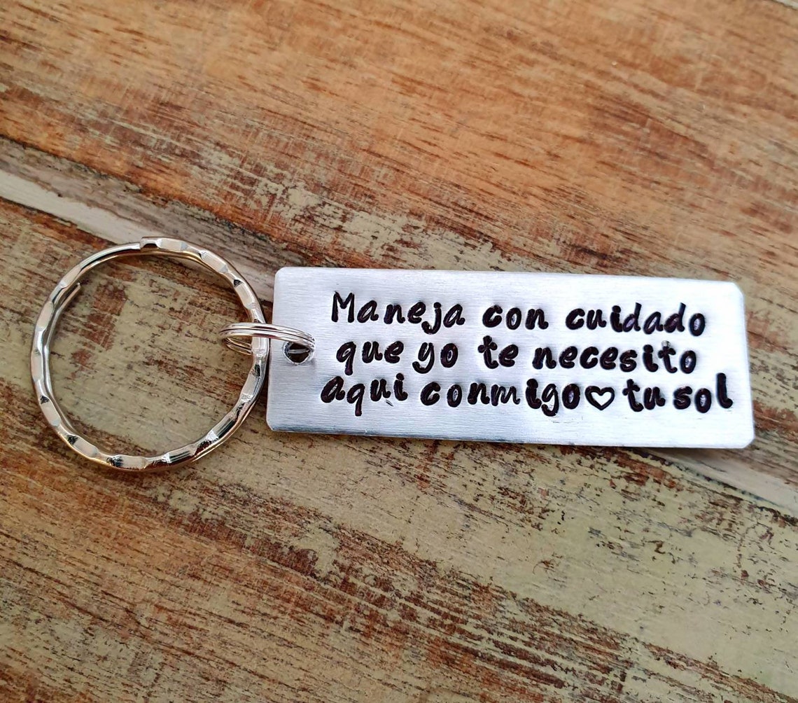 Personalized Keychain Maneja Con Cuidado Llavero Boyfriend | Etsy