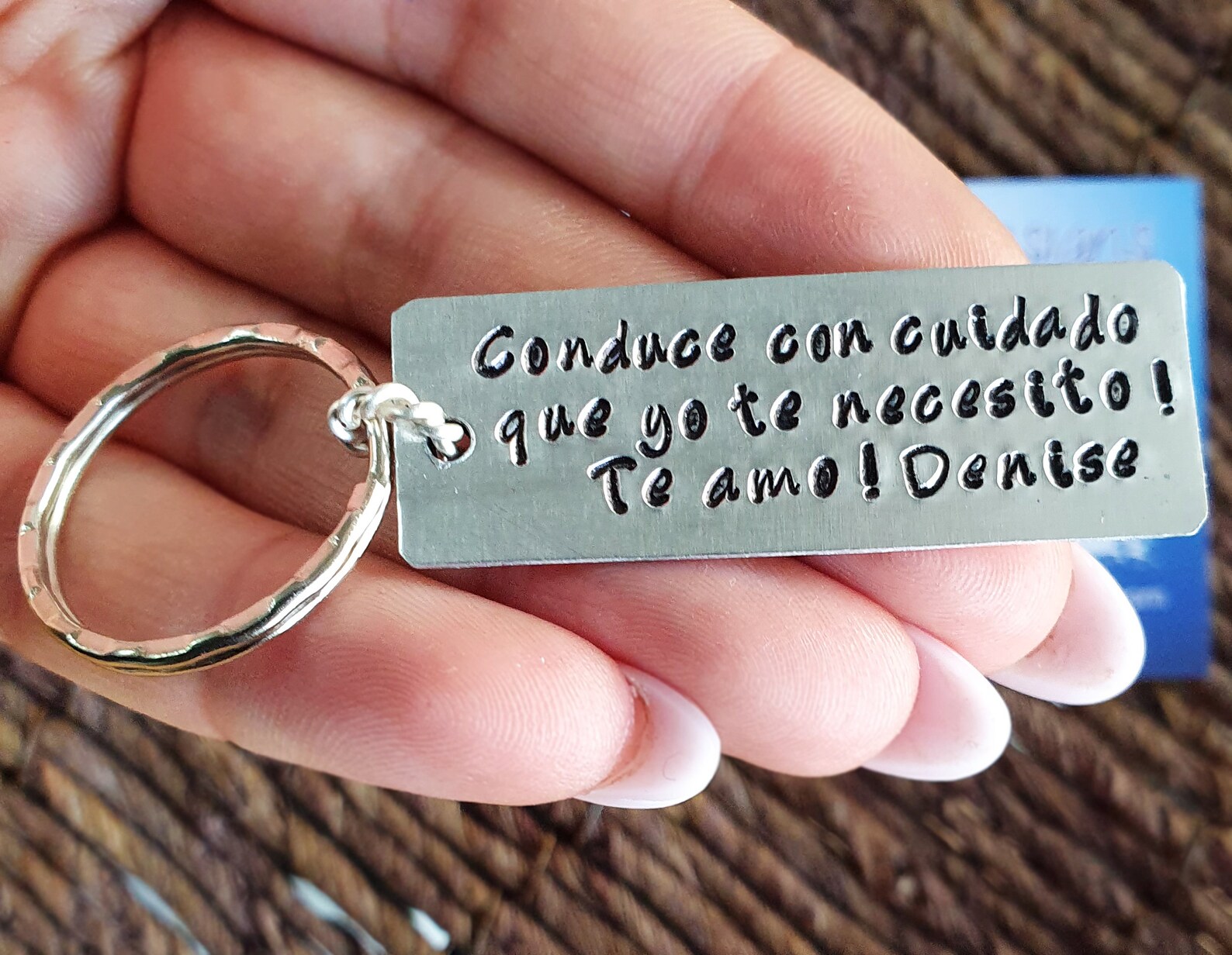 Conduce Con Cuidado Llavero Personalizado Custom Engraved - Etsy