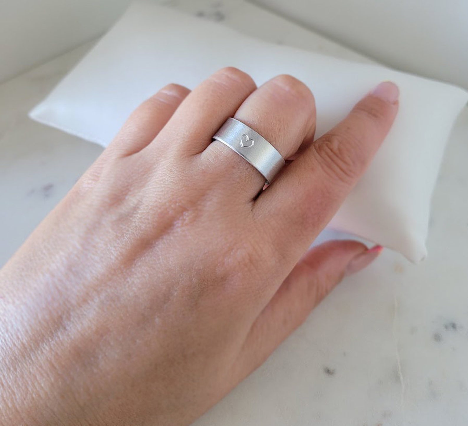 Couple Ring Cuff Ring Engraved Ring Monogram Aluminum - Etsy