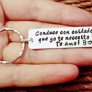 Conduce Con Cuidado Llavero Personalizado, Custom Engraved Couples ...