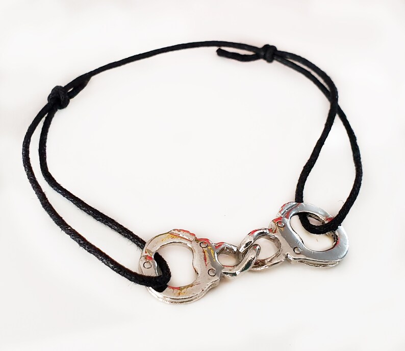 Handcuffs Bracelet Partners in Crime Bracelet String | Etsy