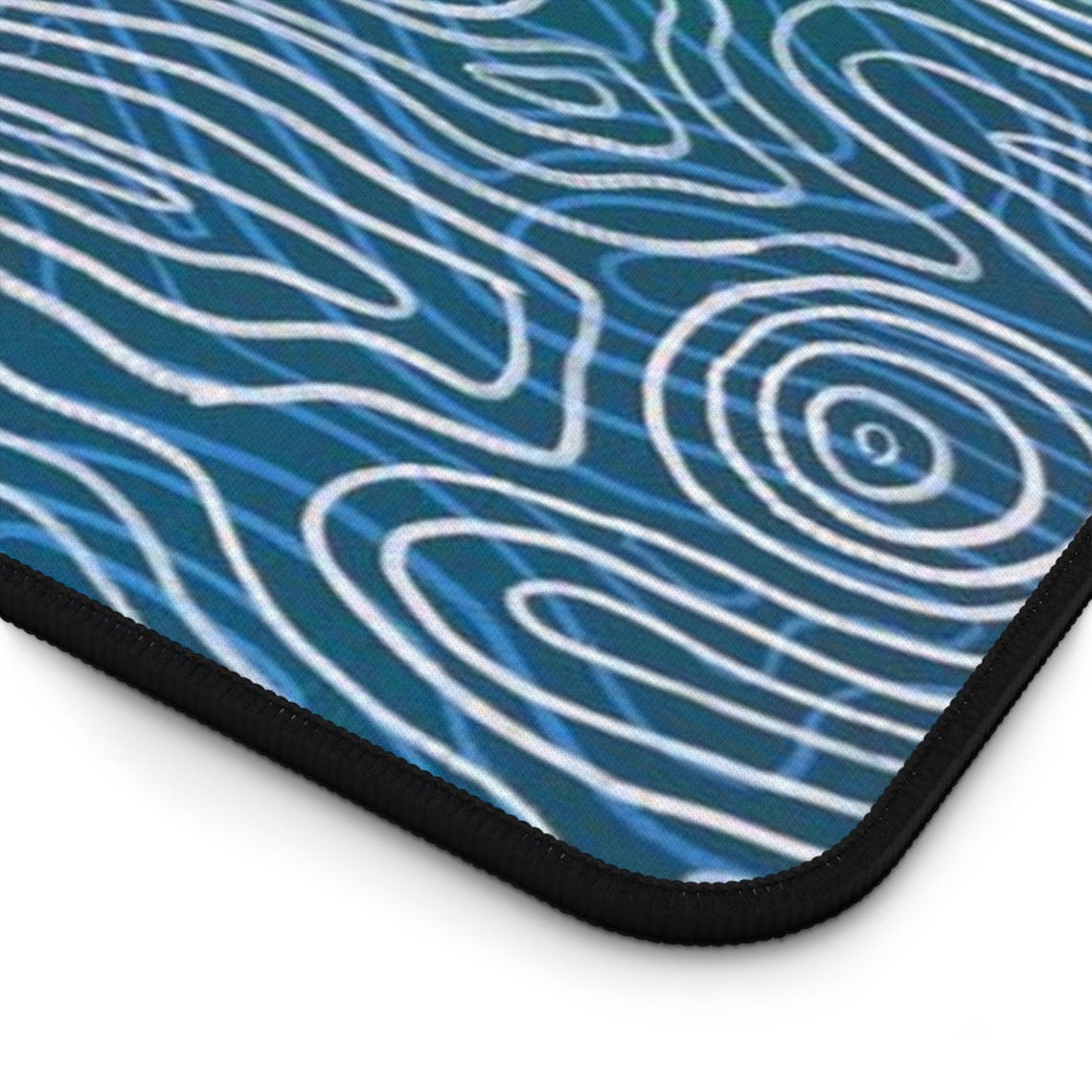 Retro Water Ripple Desk Mat, Funky Mouse Pad, Vibrant Desk Accessory ...