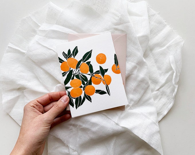 Spring Botanical Letterpress Card Set - Etsy