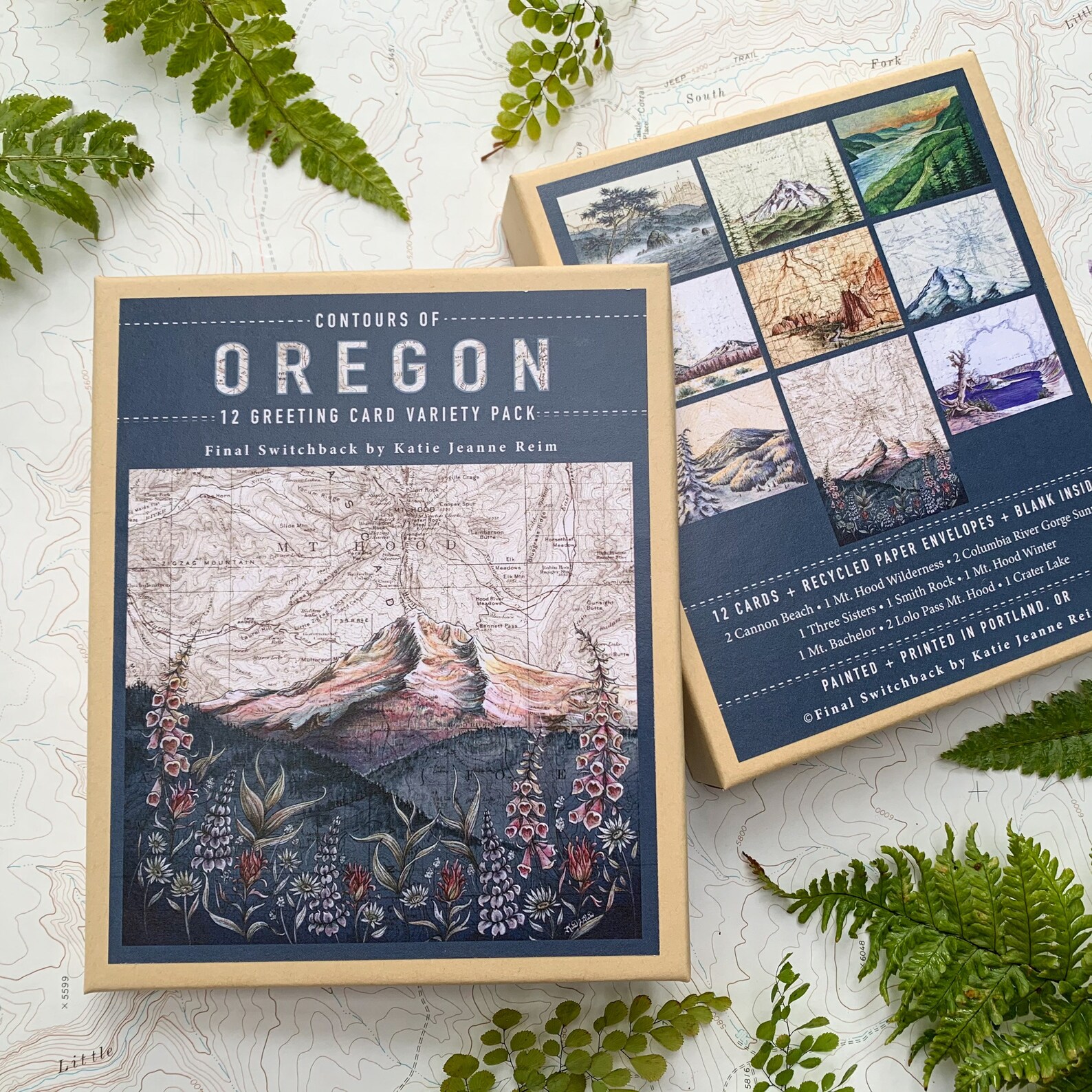 Oregon Card Set 12 Oregon Mountain Cards Oregon Wilderness | Etsy