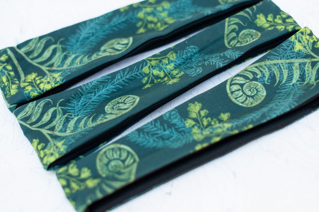 Forest Fern Quick Dry Wilderness Headband, Super Soft, Moisture Wicking ...