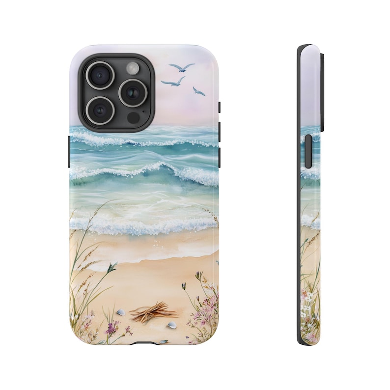 Beach Seaside Phone Case Ocean Sea Beach Bird Summer Water Art Cover ...