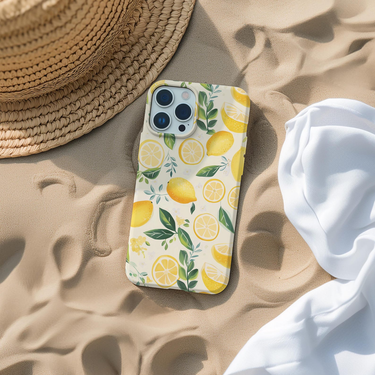 Lemon Collage Phone Case Citrus Fruit Tropical Style Design Cover for ...