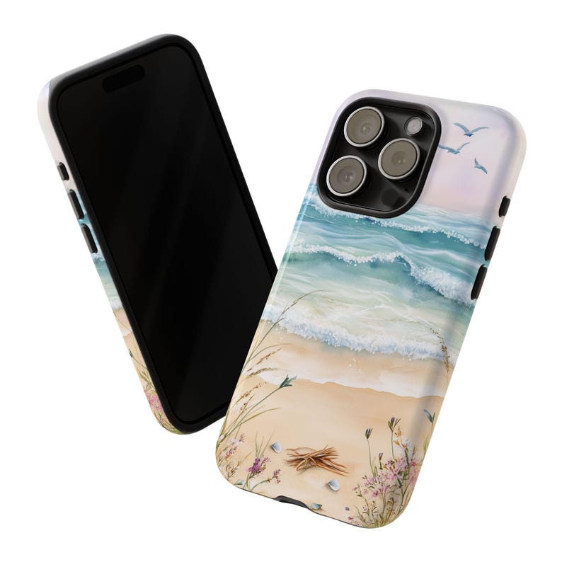 Beach Seaside Phone Case Ocean Sea Beach Bird Summer Water Art Cover ...