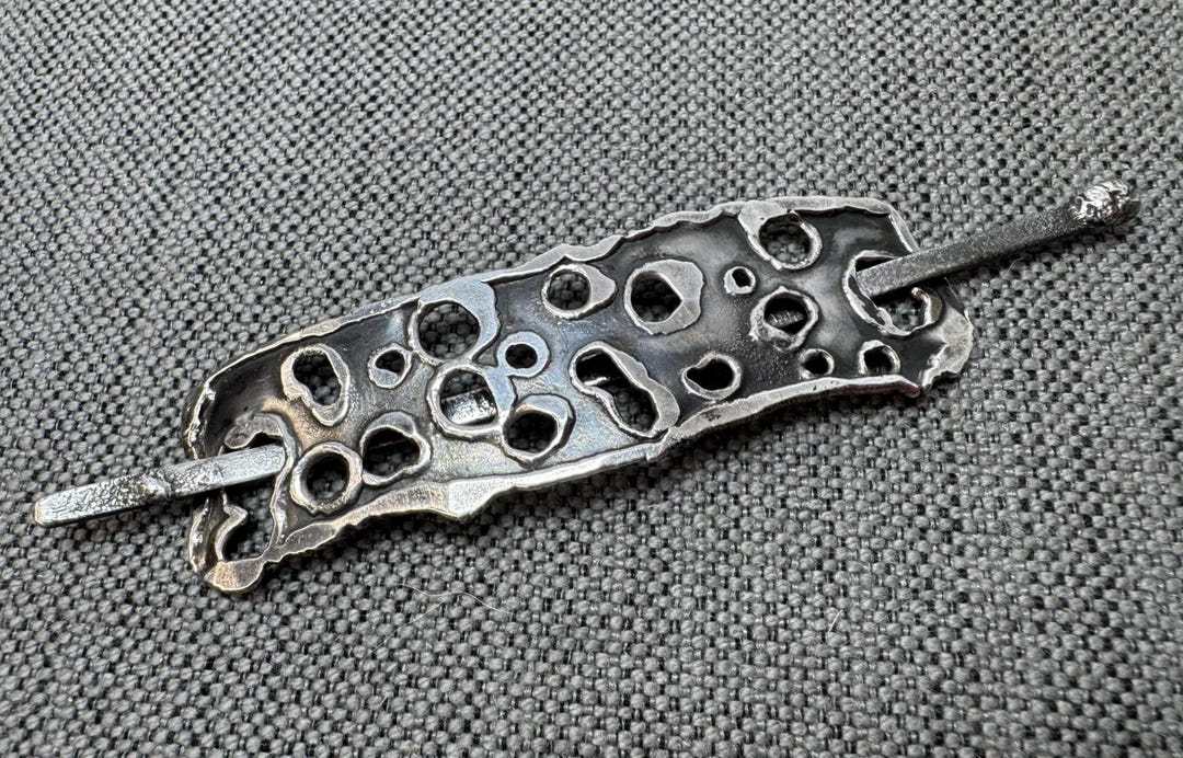 Rare Mid-century Modernist Martin Lasak Sterling Silver Abstract Hair ...