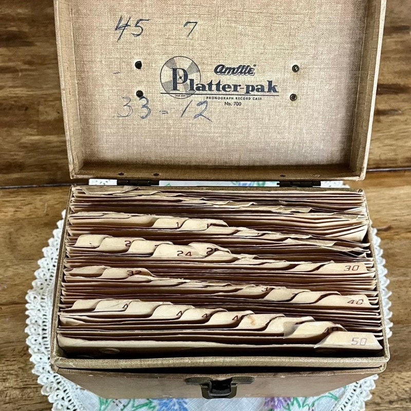 45 Record Case - Etsy
