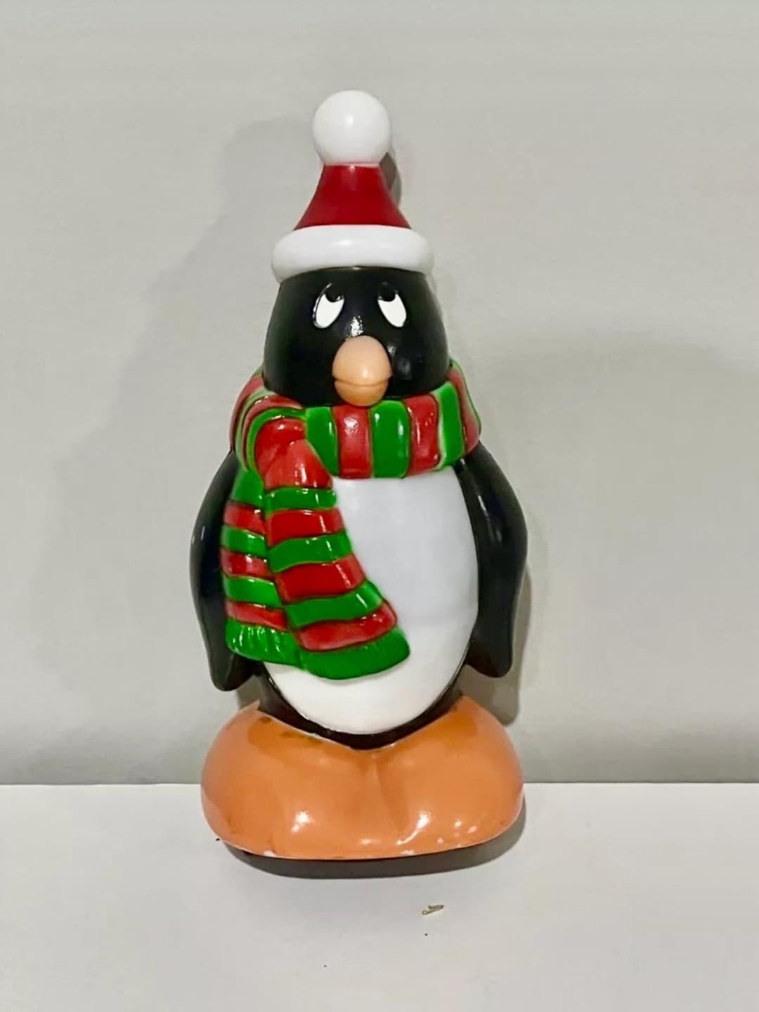 Vintage 9” Penguin Blow Mold Pathway Light Topper or Cover - Etsy