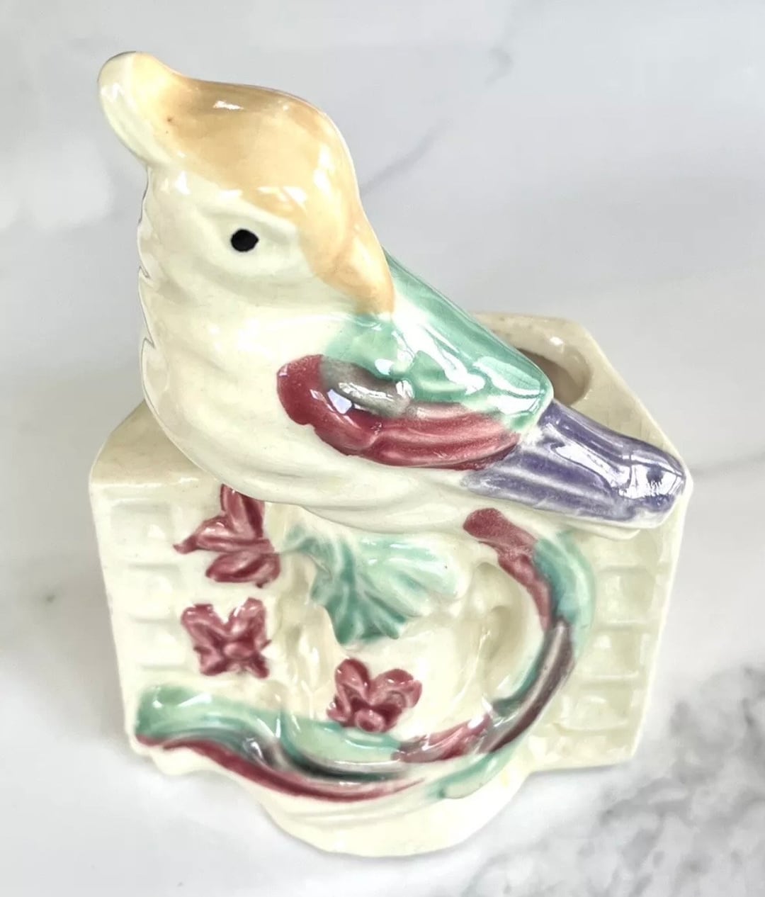 Vintage Royal Copley Pottery Bird Planter - Etsy