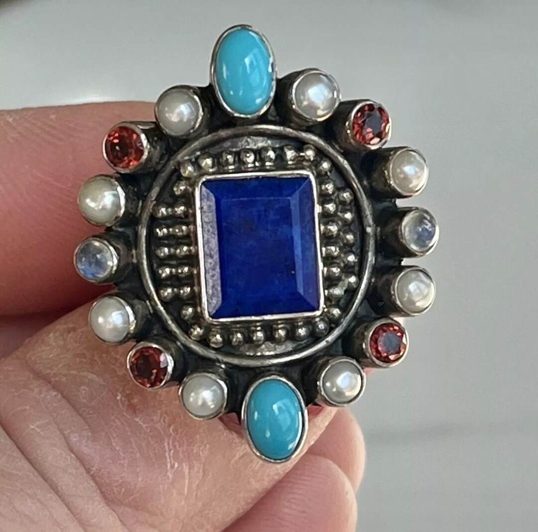 Limited RAJ Collection Nicky Butler Lapis Lazuli Multi Gemstone ...