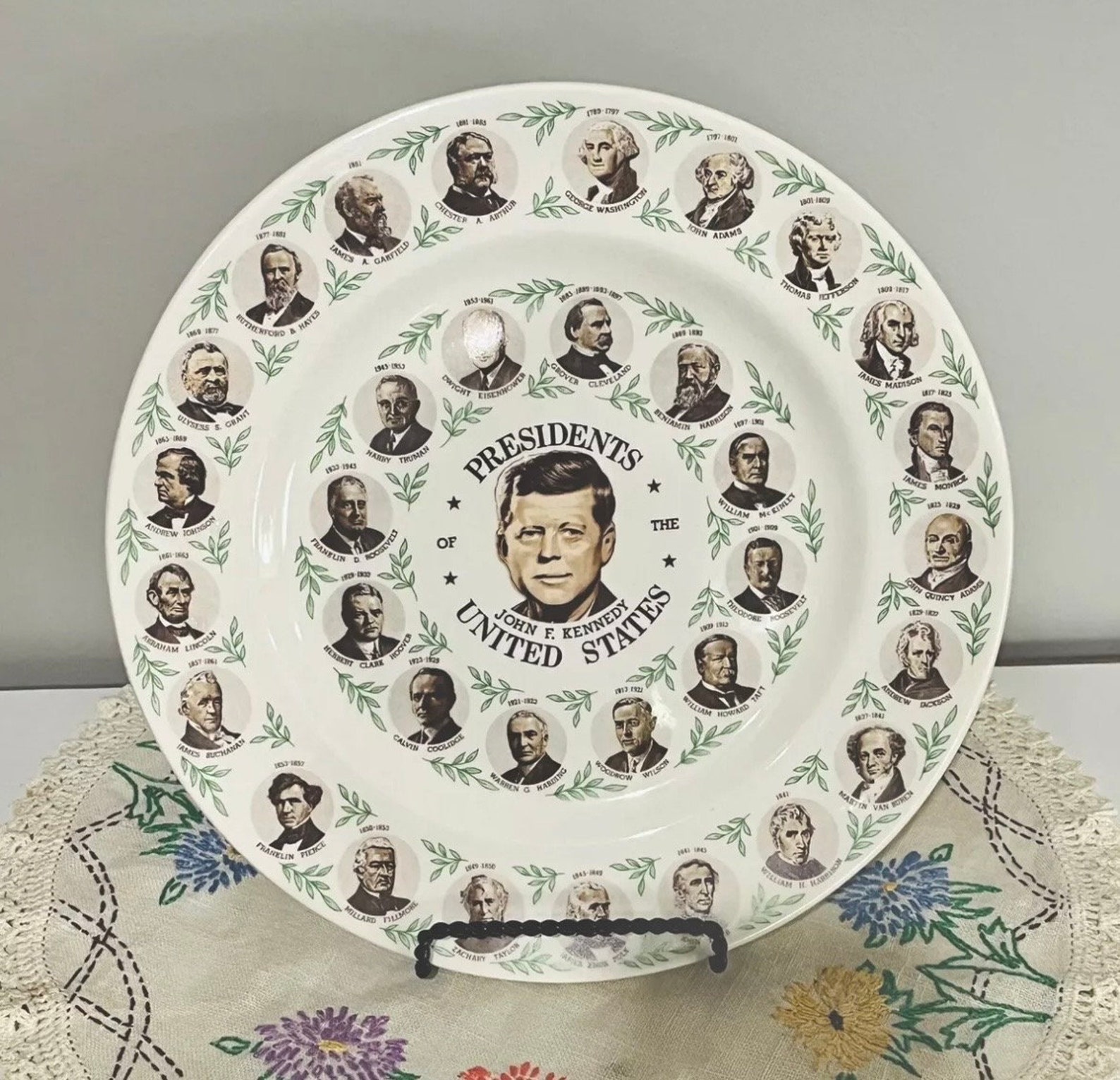 Vintage 1963 Presidents of the United States John F Kennedy Collector ...