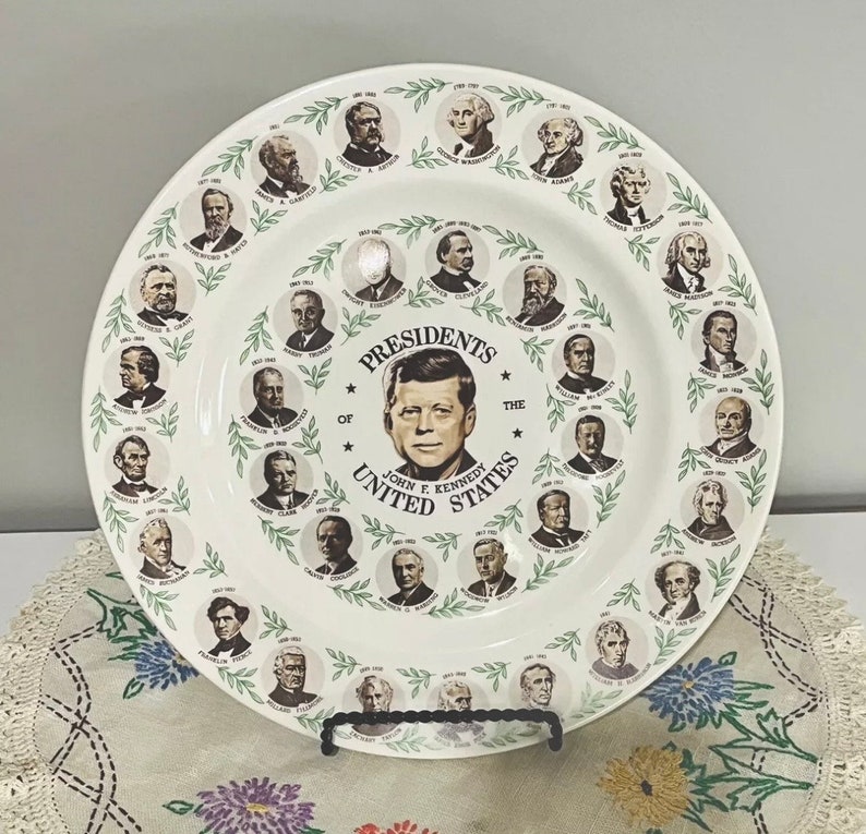 Vintage 1963 Presidents of the United States John F Kennedy Collector ...