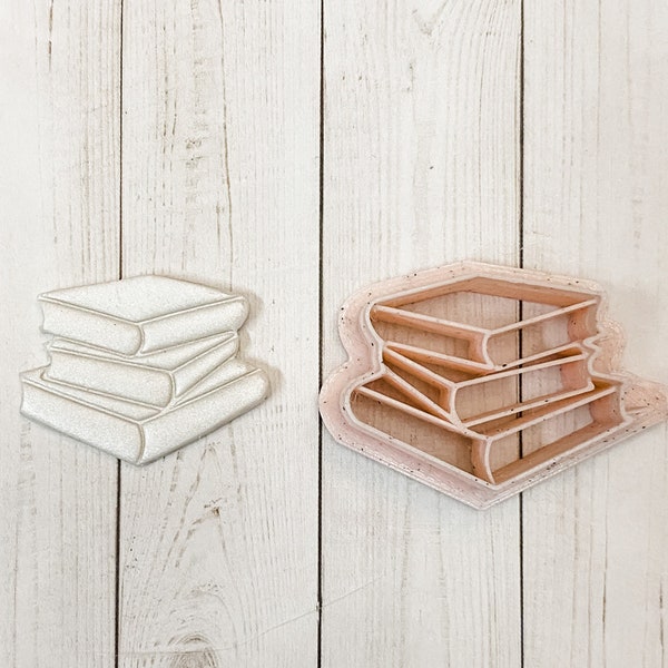 Stack of Books Stamp - Etsy