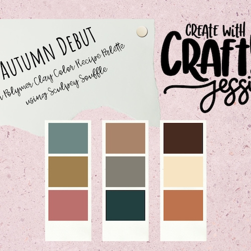 Autumn Debut Sculpey Soufflé Color Recipes Polymer Clay | Etsy