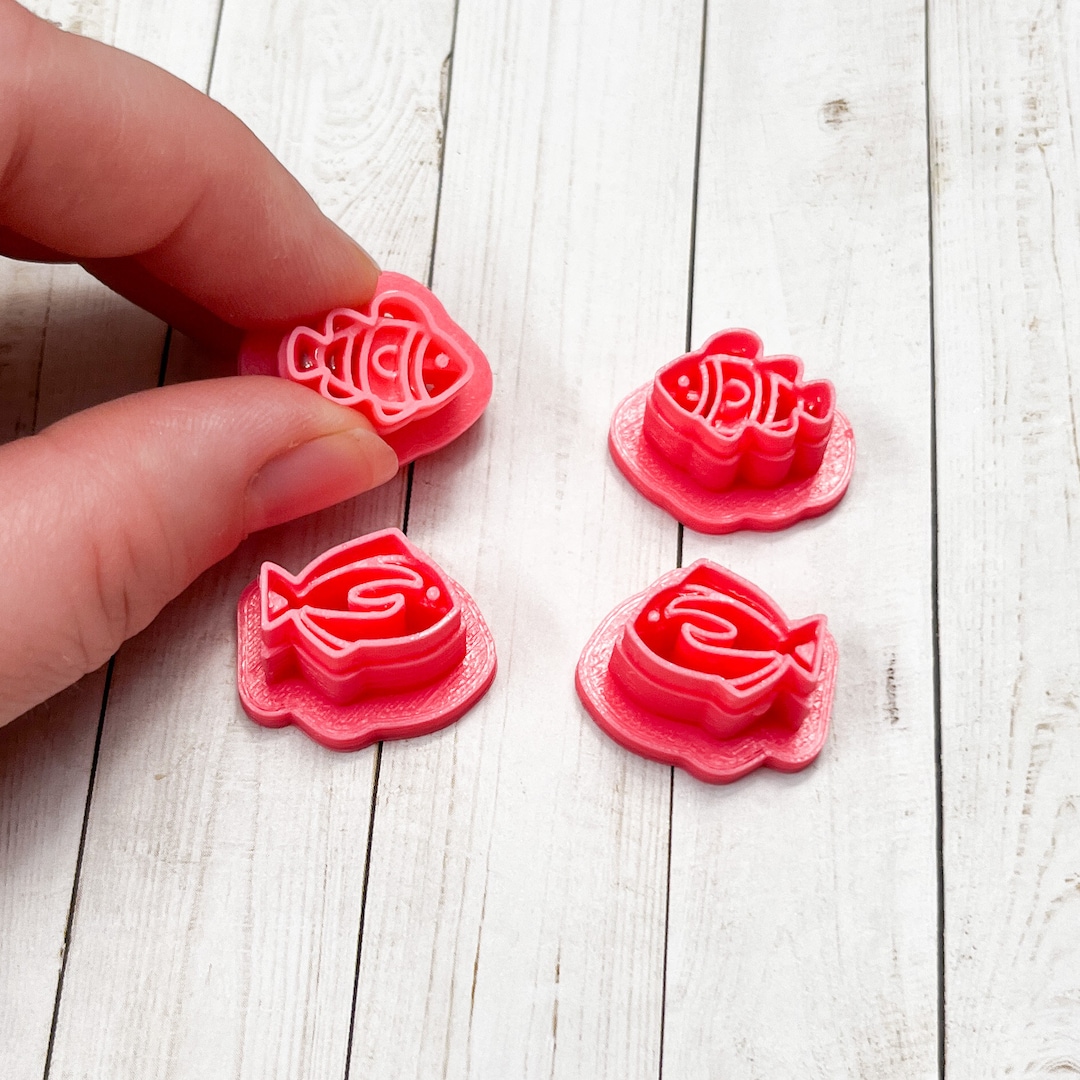 Clownfish and Blue Tang Fish Stud Cutter Polymer Clay 3D Printed - Etsy
