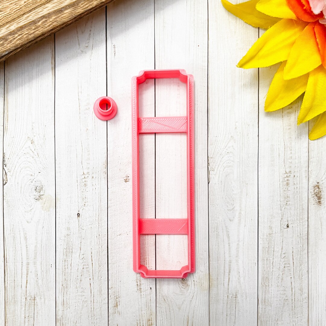 Bookmark Cutter With Hole Punch for Polymer Clay 3D Printed Detailed ...