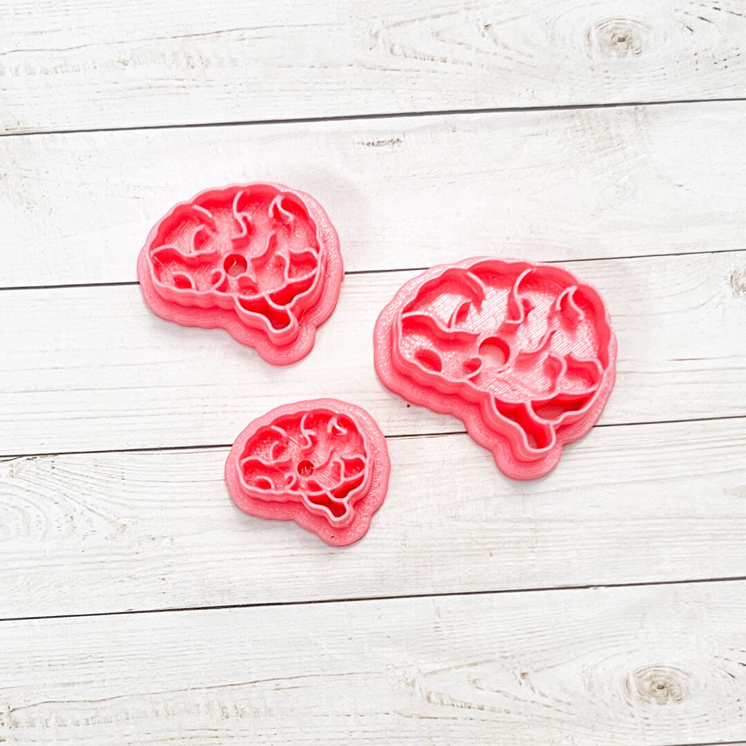 Anatomical Brain With Imprints Cutter Polymer Clay 3D Printed - Etsy