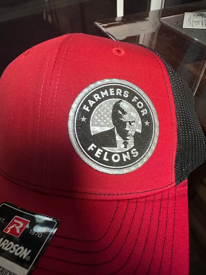 Farmers for Felon Leather Patch Hat - Etsy