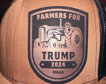 Farmers for Felon Leather Patch Hat - Etsy