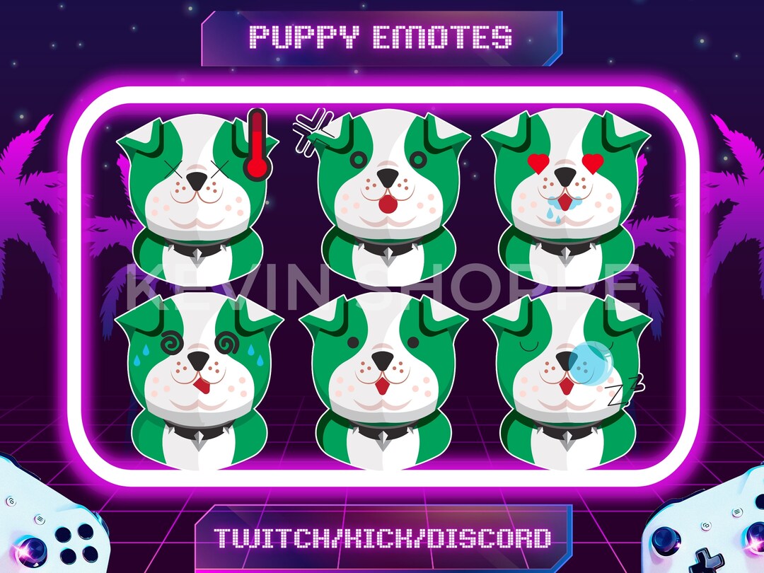 Puppy Emotes Twitch and Discord Emotes Adorable Emotes Collection ...