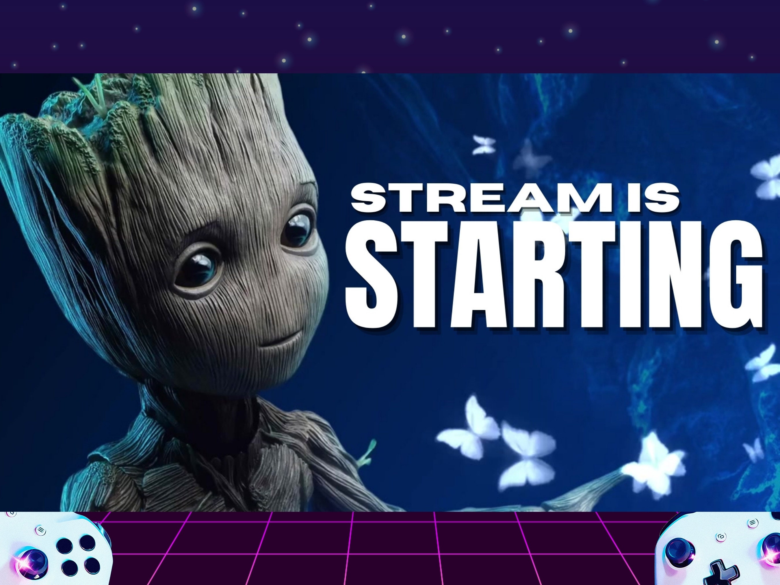 Gro-ot Animated Stream Overlay Bundle Anime Twitch Overlay Collection ...