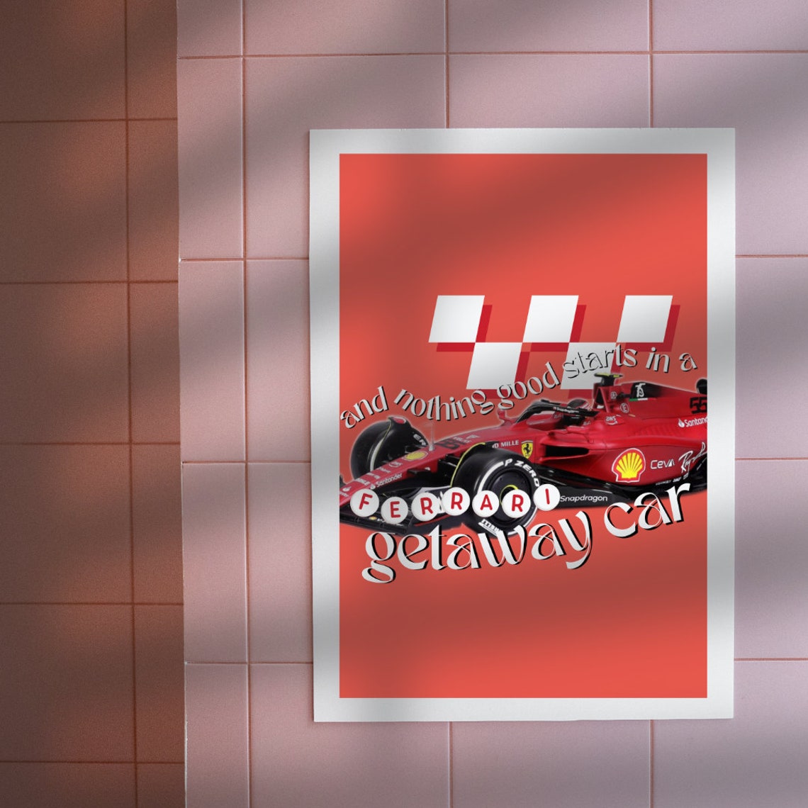 Getaway Car Inspired Print | F1 Ferrari Print | Swiftie Inspired Print ...