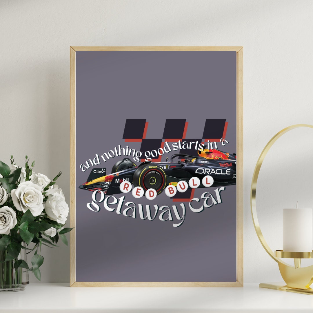 Getaway Car Inspired Print | F1 Red Bull Print | Swiftie Inspired Print ...