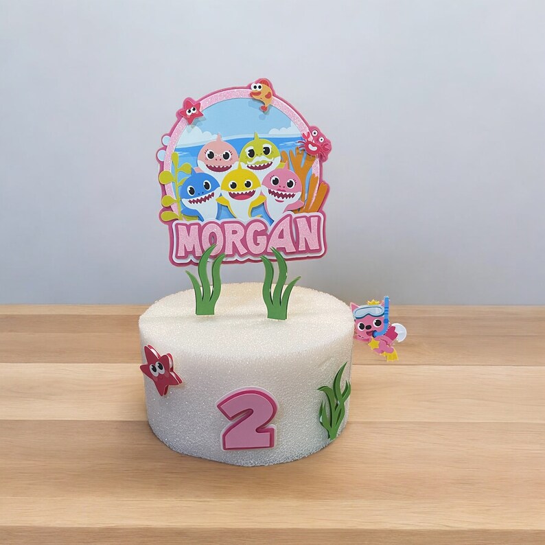 Baby Shark Cake Topper / Baby Shark Cake Toppers / Baby Shark Party ...