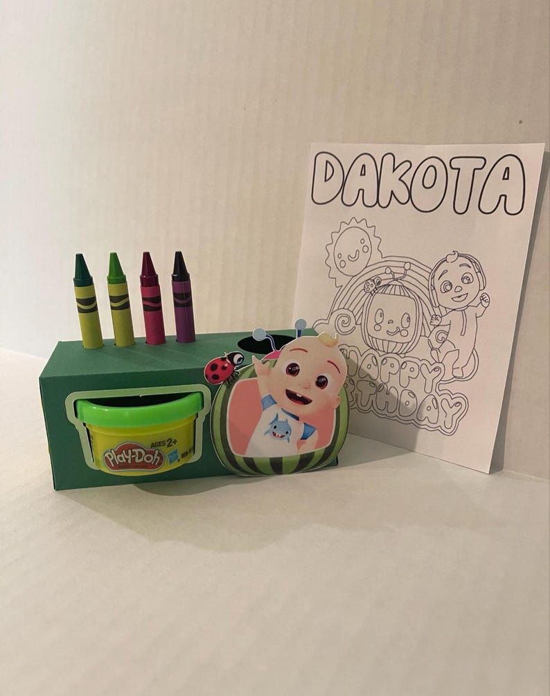 Cocomelon Birthday Play-doh Gift Boxes for Party Favors - Etsy