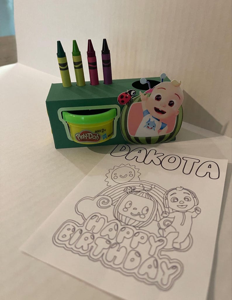 Cocomelon Birthday Play-doh Gift Boxes for Party Favors - Etsy