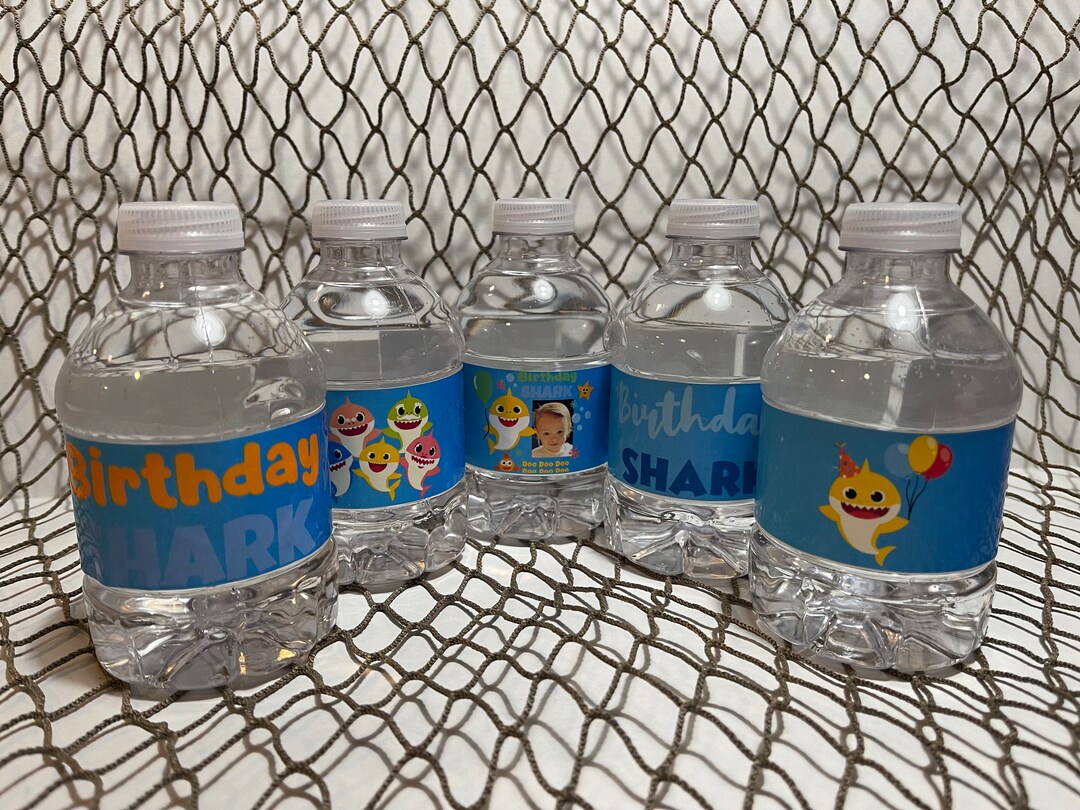 Baby Shark Water Bottle Labels / Water Bottle Labels / Baby Shark ...