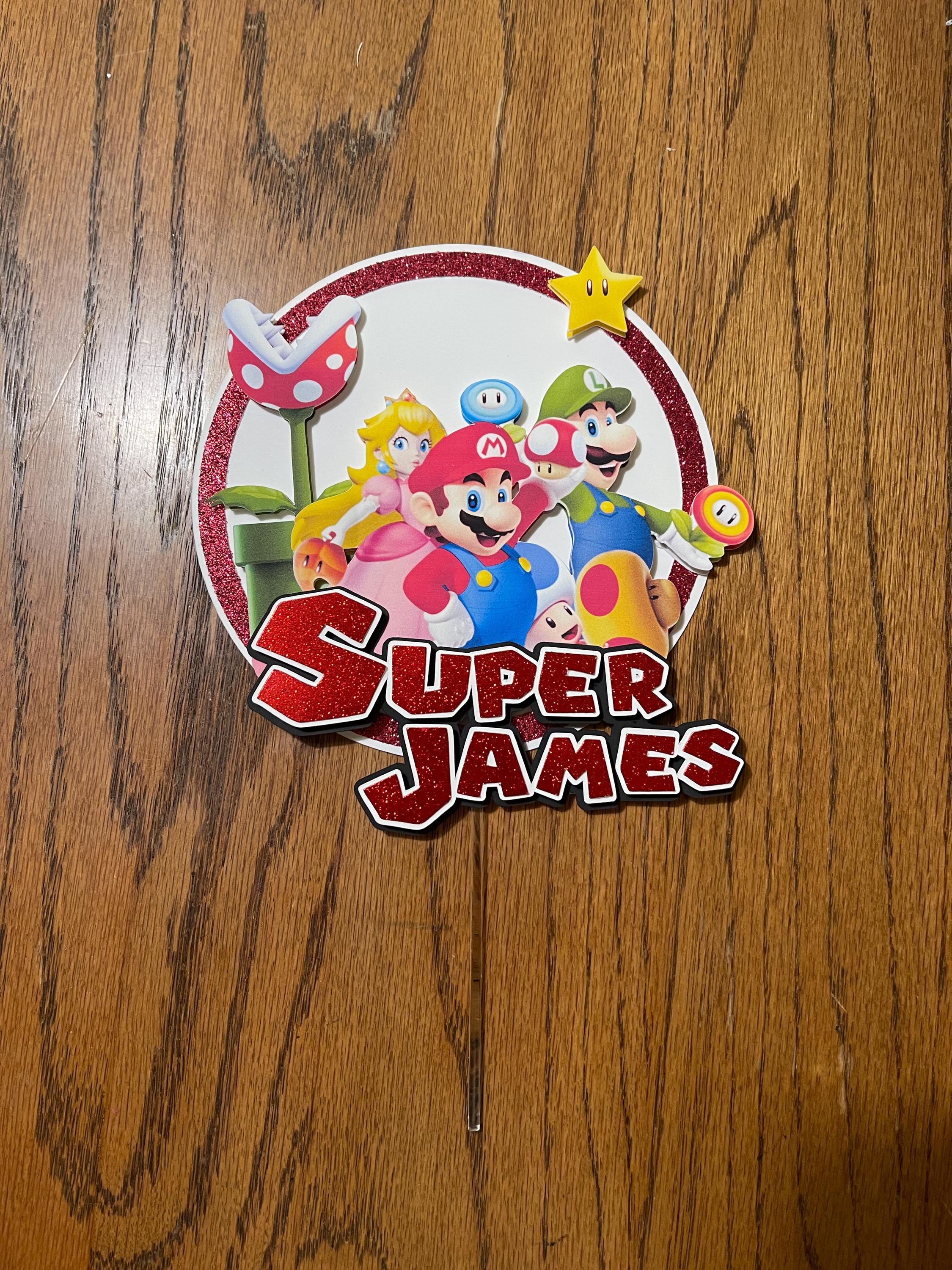 Super Mario Cake Topper / Mario Cake Toppers / Cake Toppers / Super ...
