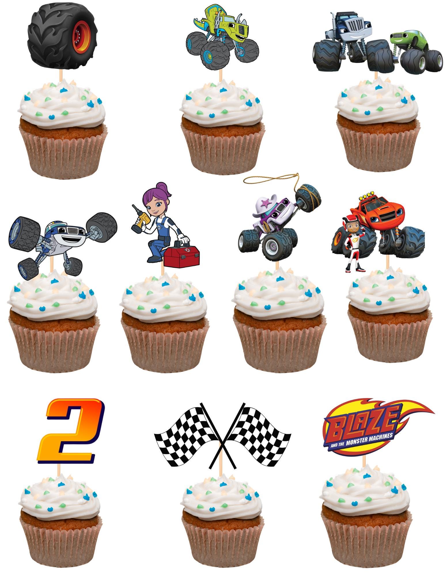 Blaze and the Monster Machine / Cupcake Toppers / Blaze Cupcake Toppers ...