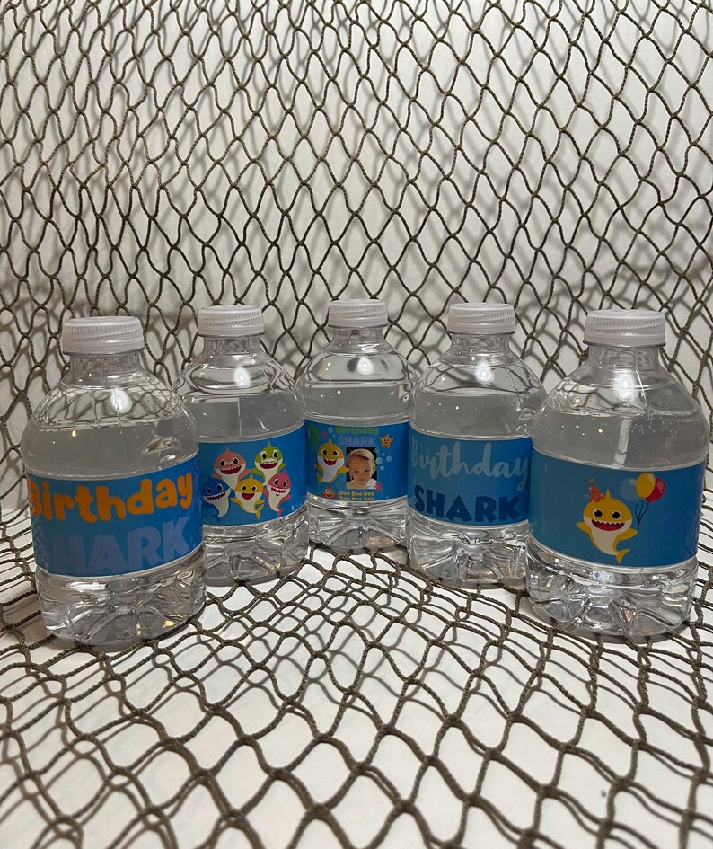 Baby Shark Water Bottle Labels / Water Bottle Labels / Baby Shark ...