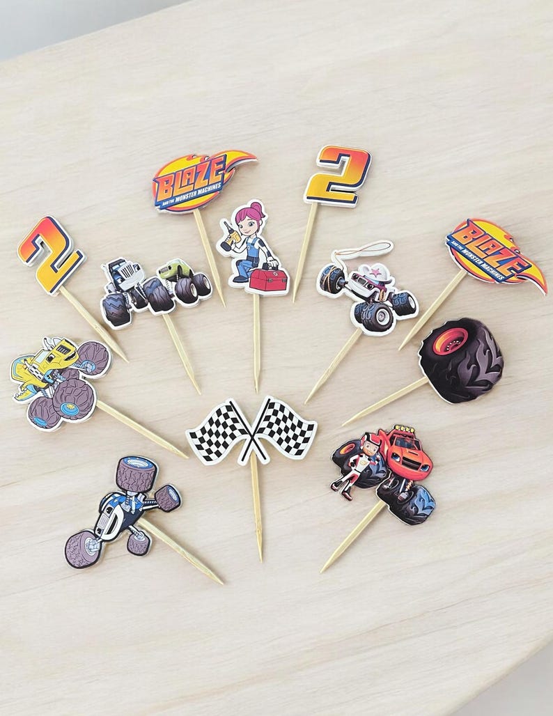 Blaze Cupcake Toppers / Blaze and the Monster Machine / Blaze Cupcake ...