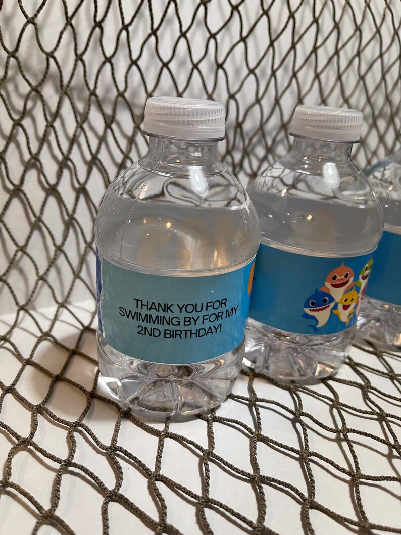 Baby Shark Water Bottle Labels / Water Bottle Labels / Baby Shark ...
