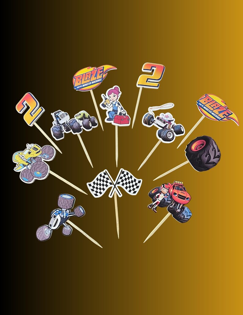 Blaze and the Monster Machine / Cupcake Toppers / Blaze Cupcake Toppers ...